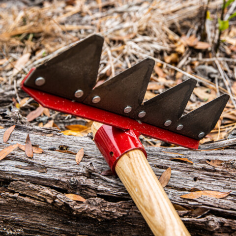 Fire Rake; 60 in. Wooden Handle - Council Tool