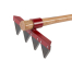 Fire Rake; 52 in. Wooden Handle - Council Tool